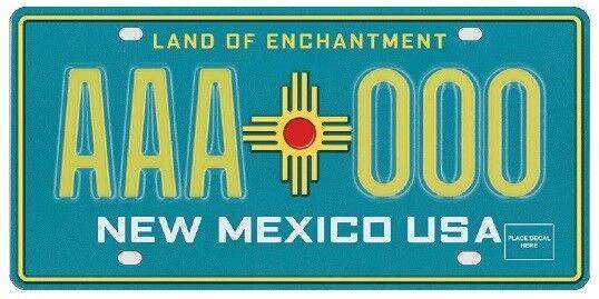 Blog names New Mexico’s turquoise license plate best in country ...