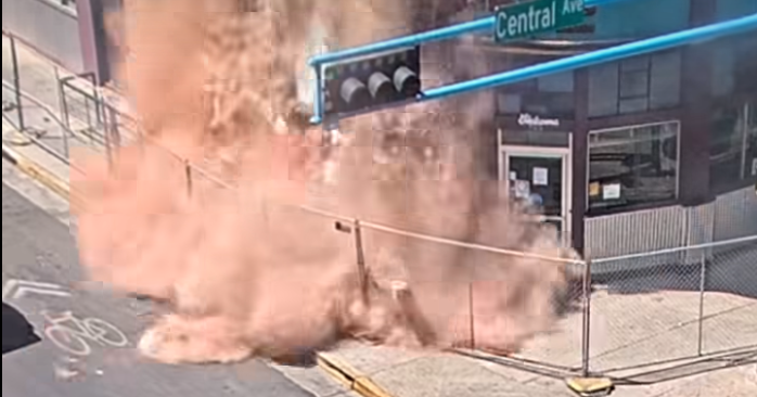 Exterior wall of classic Route 66 diner collapses dramatically in ...