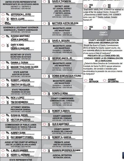 Get Your Sample Ballots | Politics | santafenewmexican.com