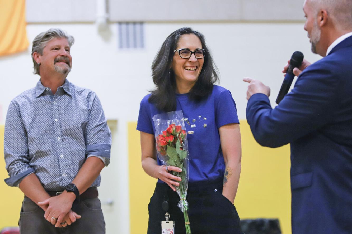 Santa Fe teacher honored with prestigious Golden Apple award | Local ...