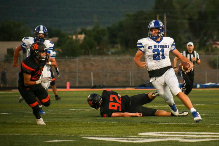 St. Michael's defense clamps down in 30-3 win over Taos | Sports ...