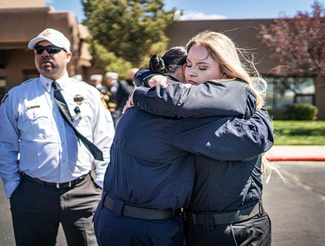 Hundreds gather to honor slain New Mexico State Police Officer Justin ...