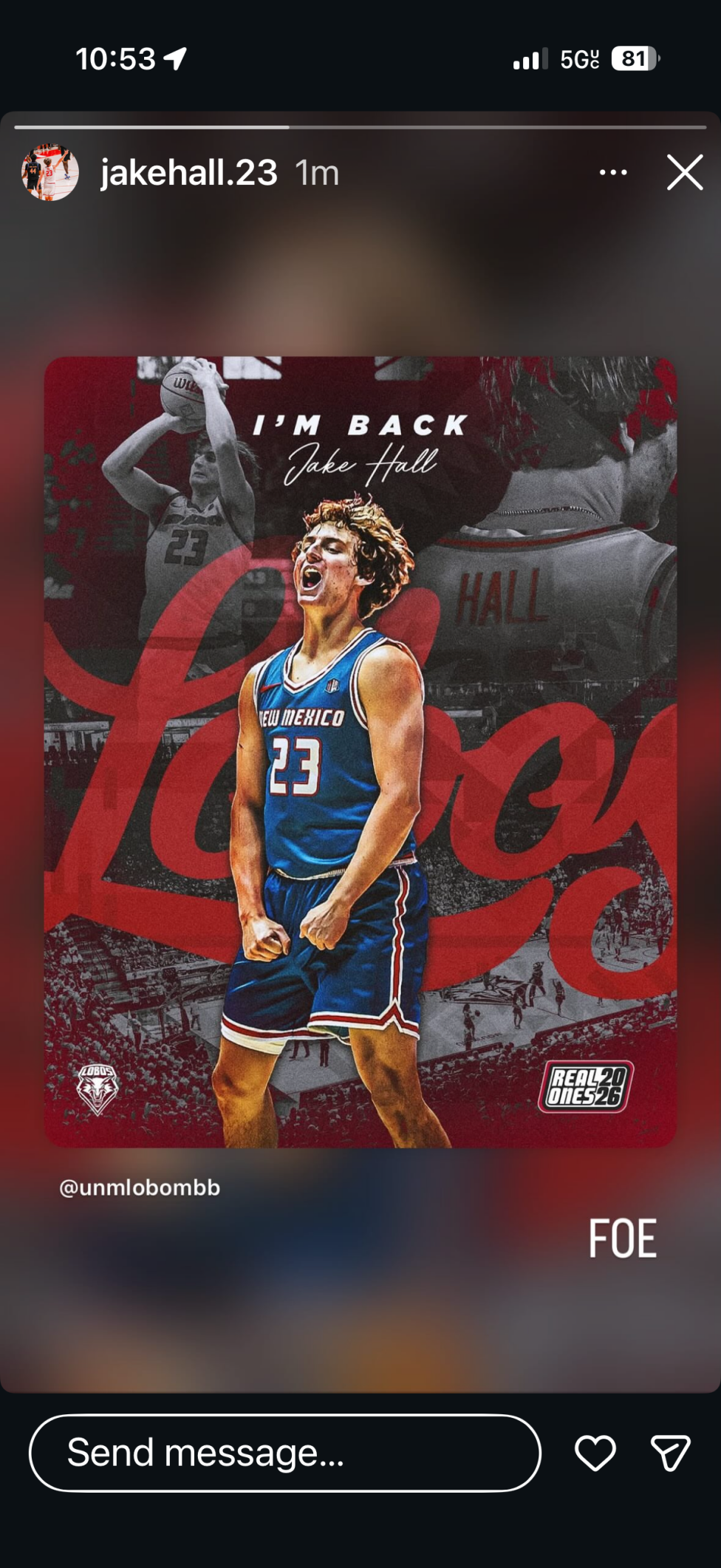After testing transfer portal, Jake Hall announces return to Lobos in ...