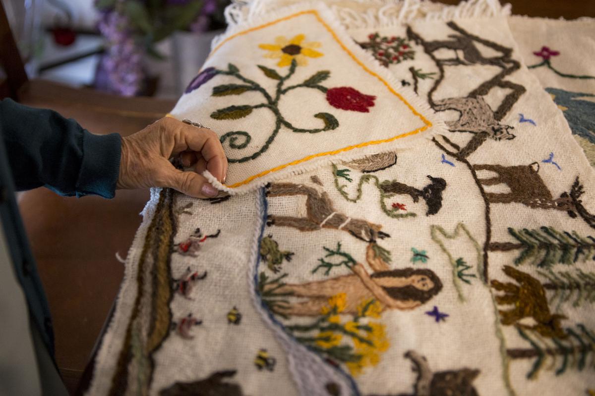 Colcha embroidery artist showcases work at China folk art market ...