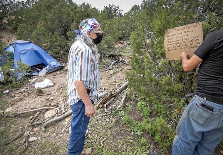 Santa Feans say homeless encampments practically in backyard | Local ...