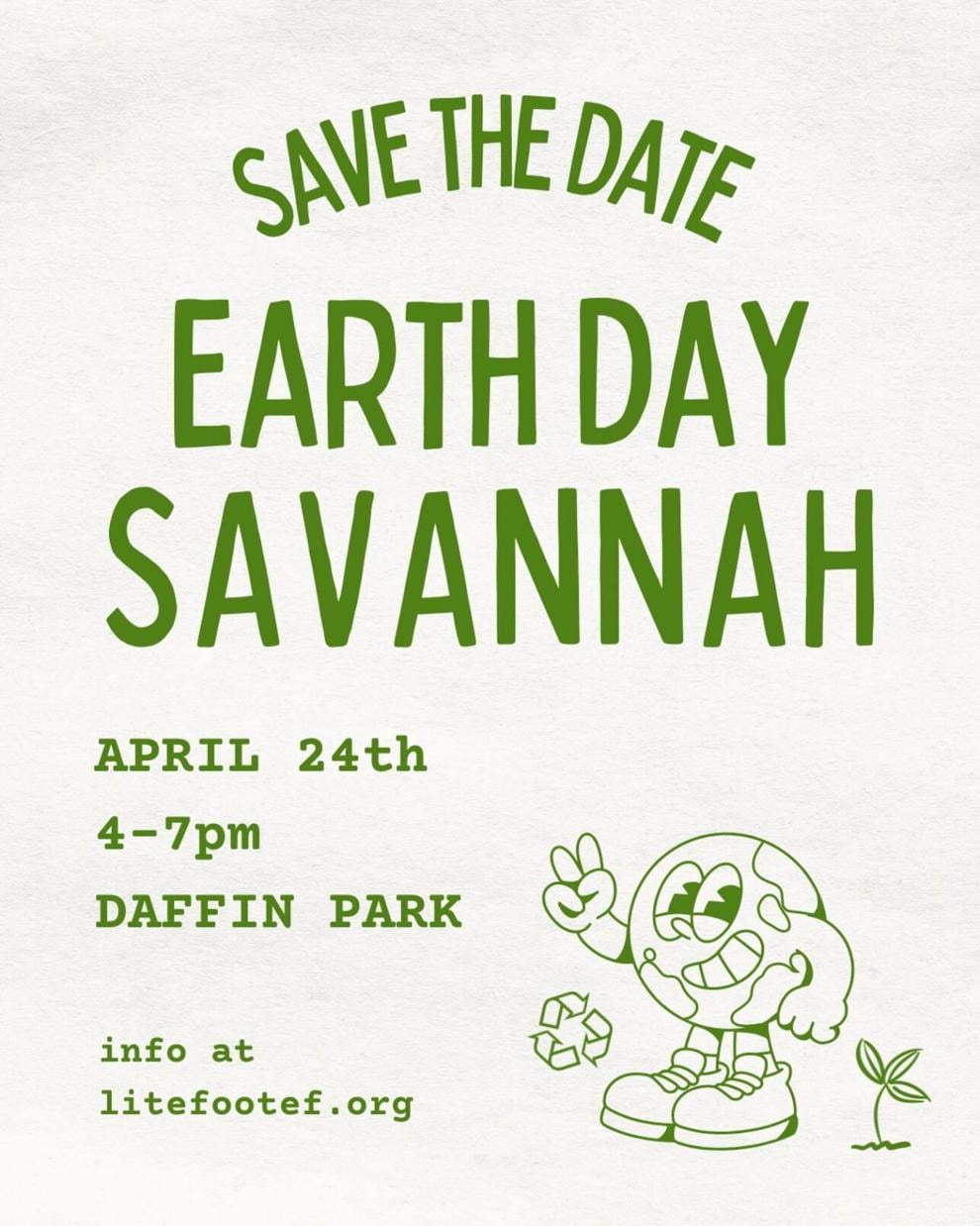 April 21 - Earth Day Savannah Returns to Daffin Park on April 24 | Non ...