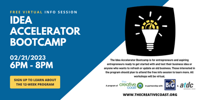 Feb. 2 - Idea Accelerator Bootcamp for Entrepreneurs to have Free ...