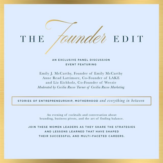 April 21 - Emily McCarthy Hosts “The Founder Edit” in Partnership with ...