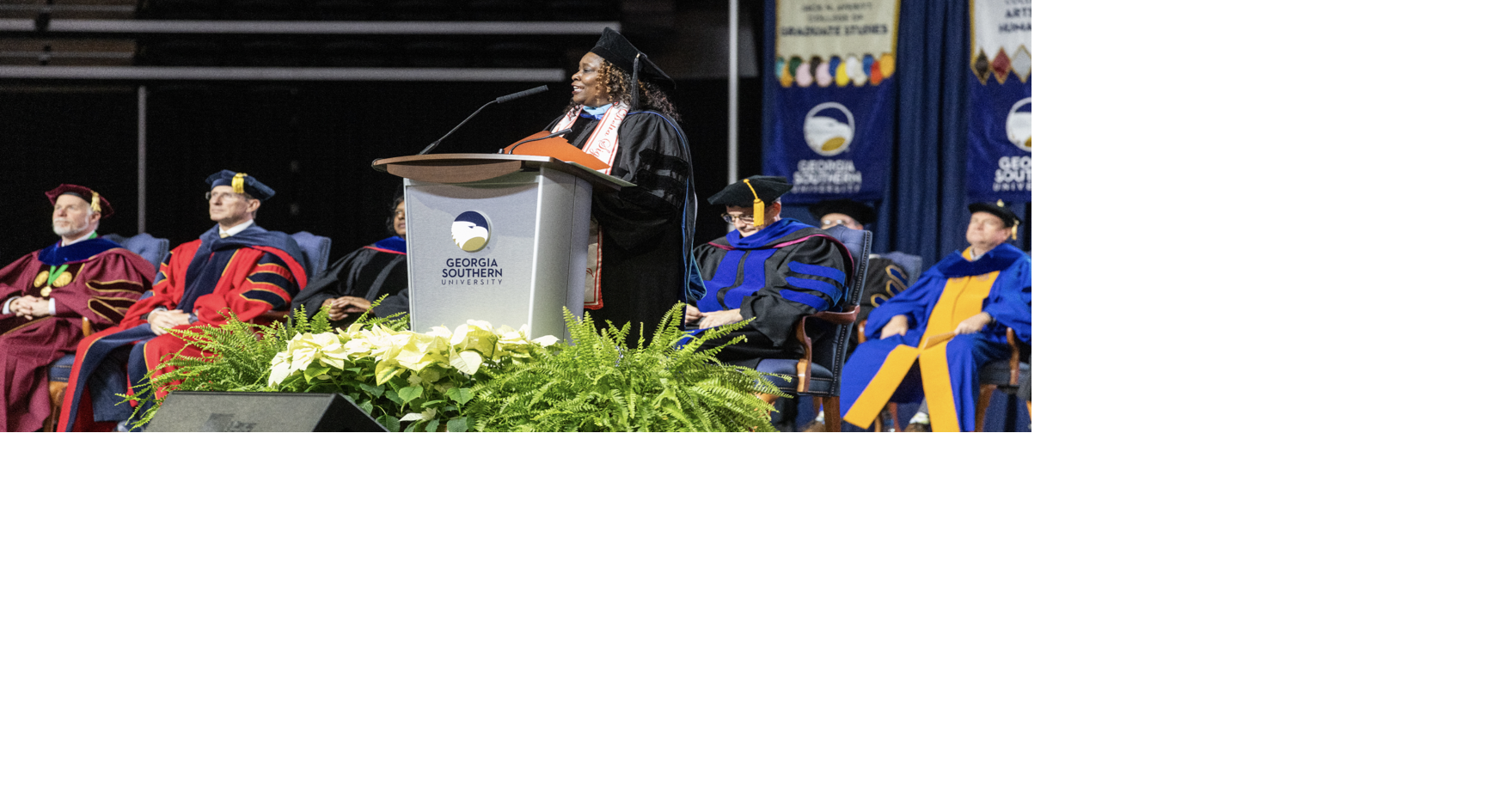 Dec. 27 - Approximately 2,100 degrees conferred during Georgia Southern’s 2023 Fall Commencement ...