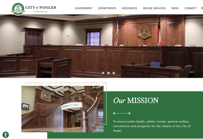 April 3 - City of Pooler launches new website designed by local firm ...