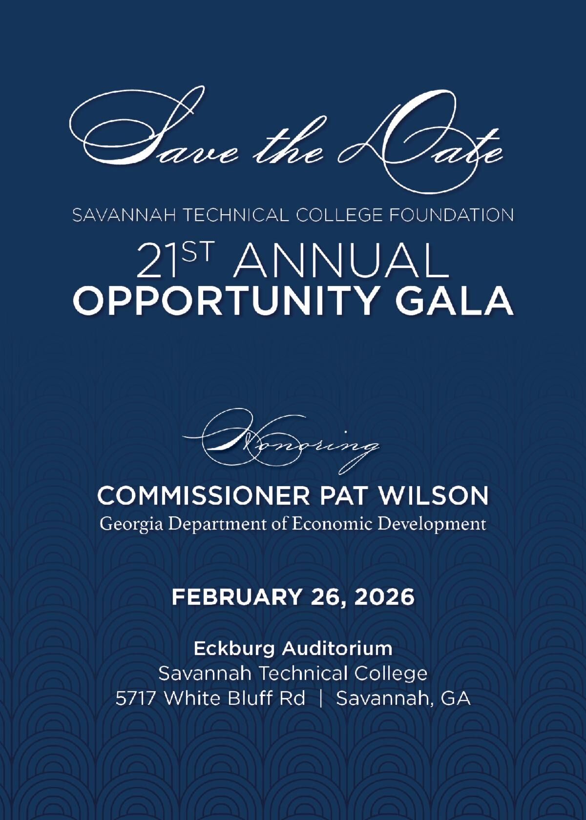 Jan. 8 - 21st Annual Opportunity Gala to Honor Commissioner Pat Wilson ...