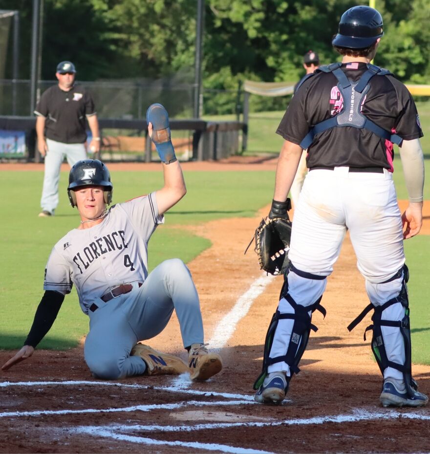 Flornece Post 1 shocks Florence Flamingos in
