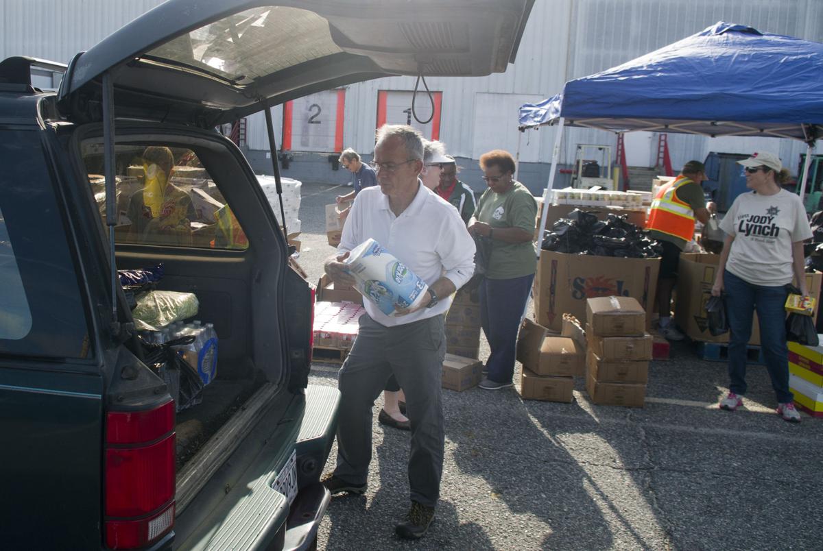 Drive-thru food distribution