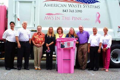 Mullins waste service offers pink cans to fight breast cancer