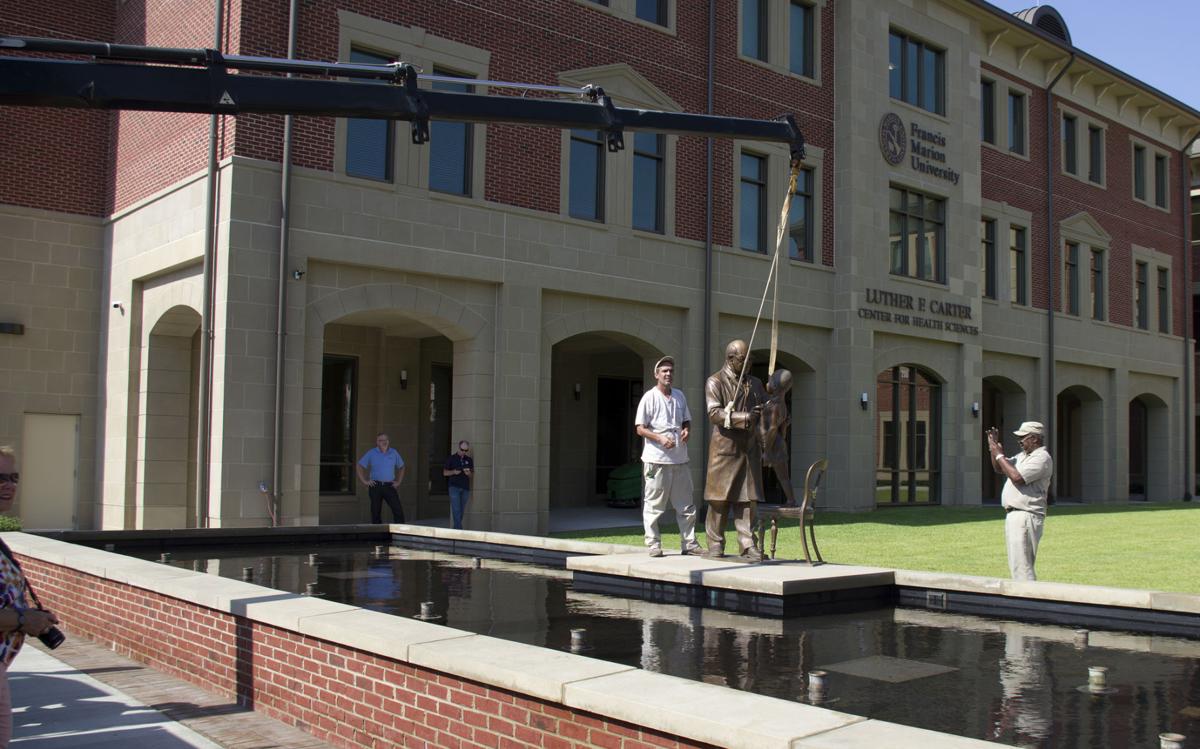 Placing the Dr. R.N. Beck Statue in Florence