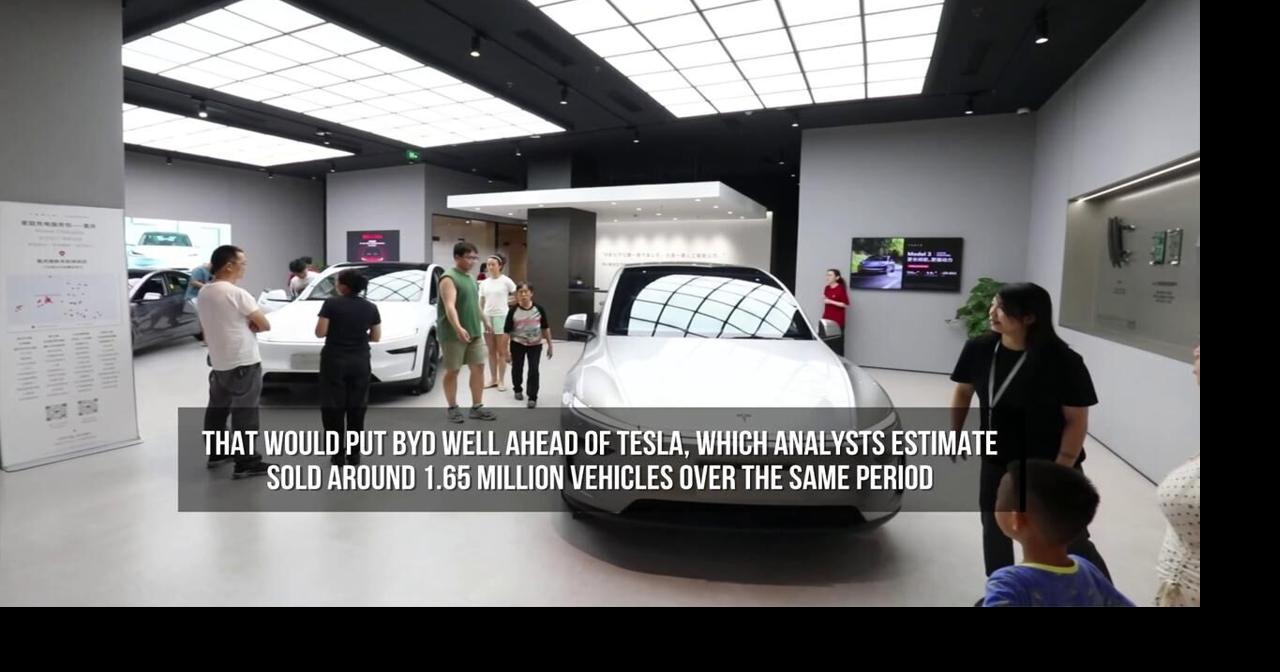 BYD Poised to Overtake Tesla as World's Top EV Seller