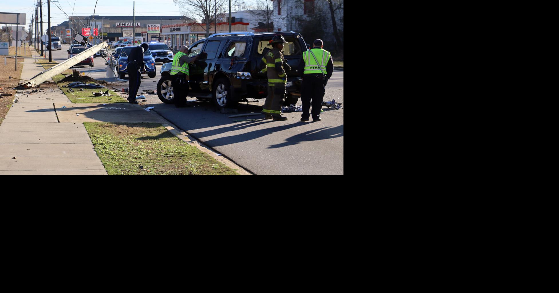 Tuesday crash closes North Irby Street, breaks utility pole