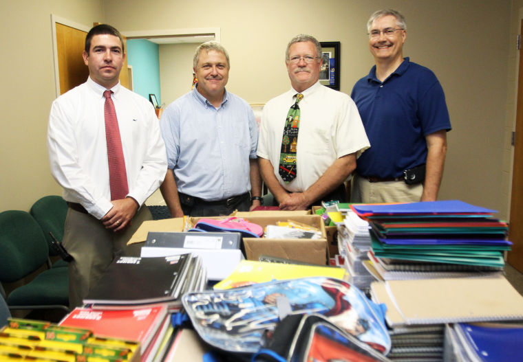 Johnsonville Middle gets school supplies from Wellman Plastics