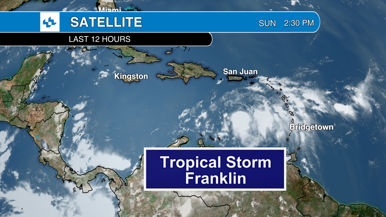 Will Tropical Storm Franklin impact the NC and SC beaches?