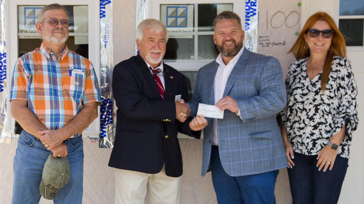 Florence Elks Lodge donates to House of Hope's tiny homes project