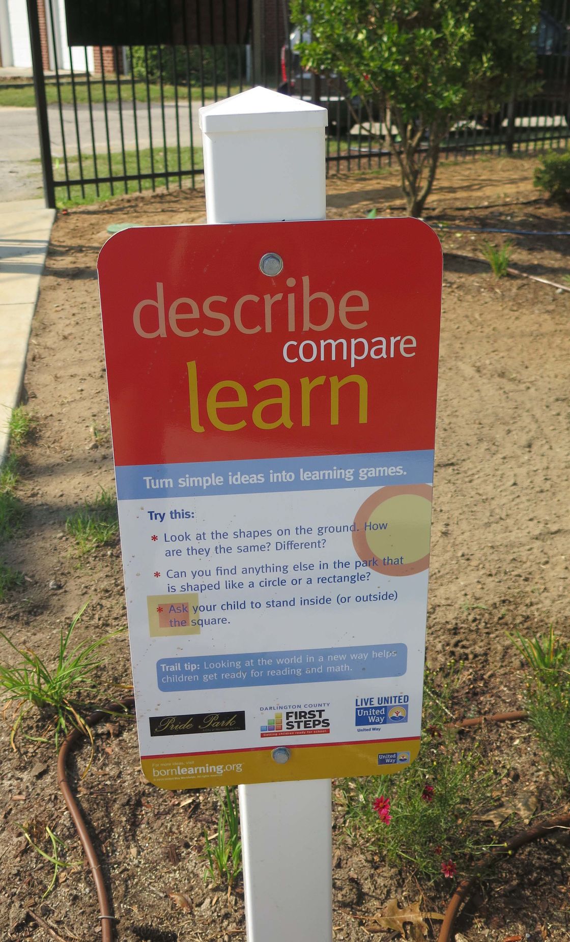 Born Learning Trail in Pride Park designed to help preschoolers achieve ...