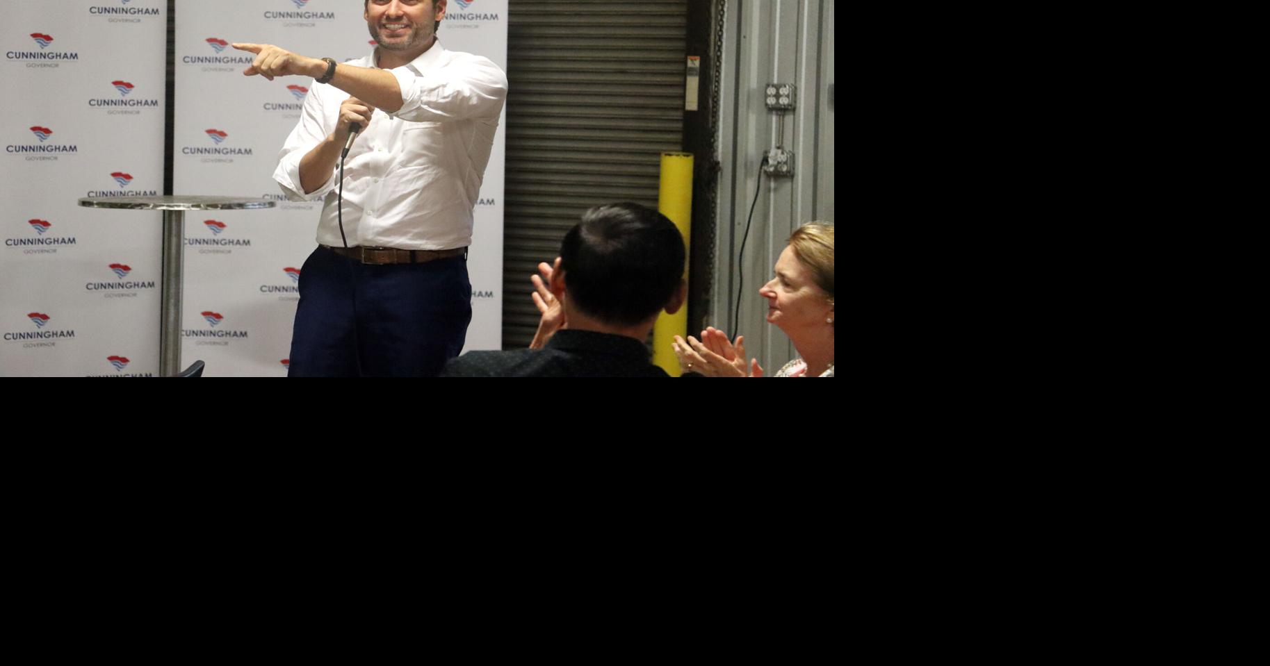 Cunningham stumps through Florence