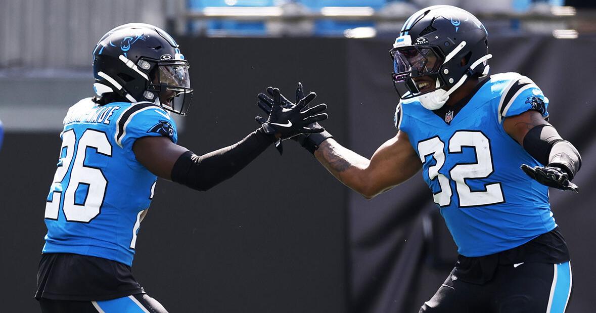 Panthers dominate Falcons for 1st win of the season