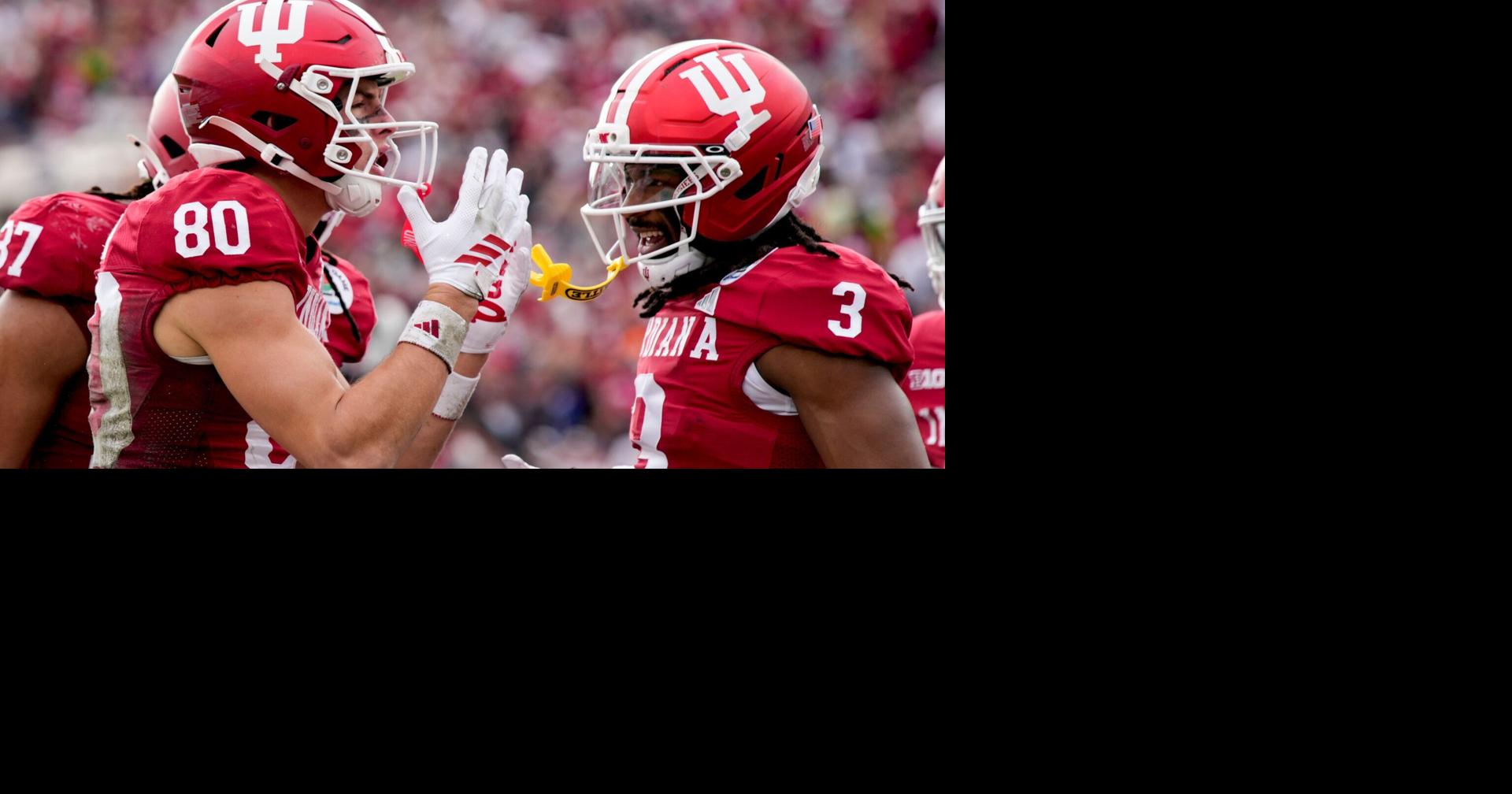 Watch Indiana football's Curt Cignetti, players celebrate first Rose ...