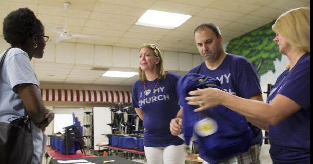 NewSpring Church gifts North Vista students backpacks, supplies