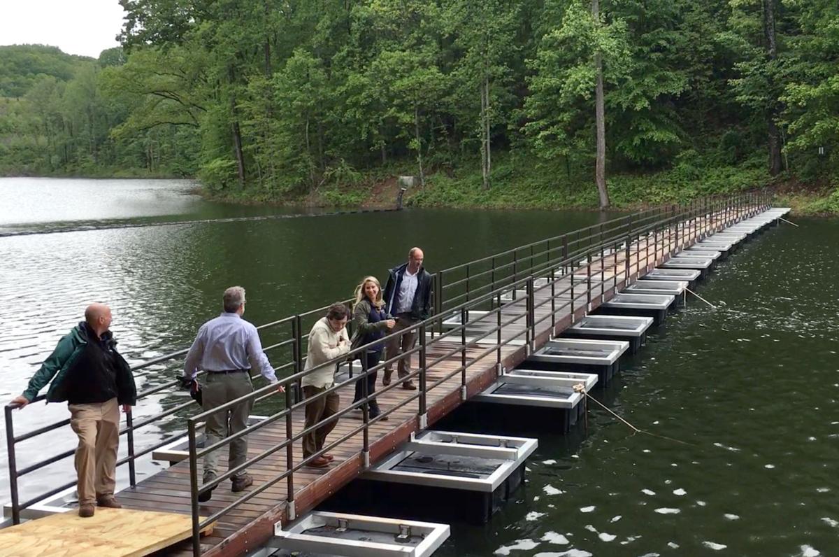 Floating bridge at Charlottesville natural area first of its kind in ...