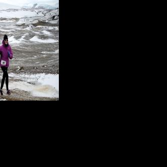 Her marathon career starts in ... Antarctica?