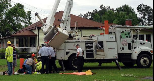 Man injured while working on Hemingway power line