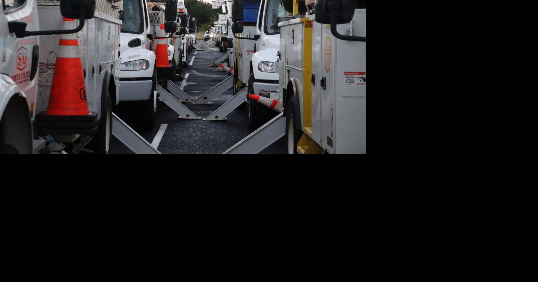 Duke Energy crews muster in Florence to restore Pee Dee power