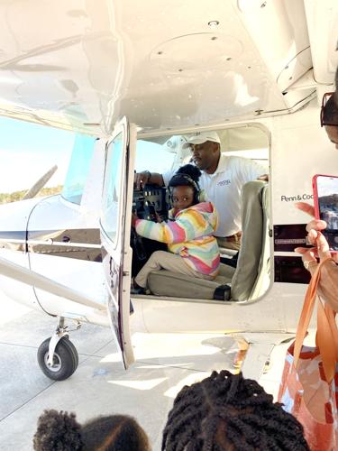 Mullins fighter pilot Troy flies home to talk aviation with children