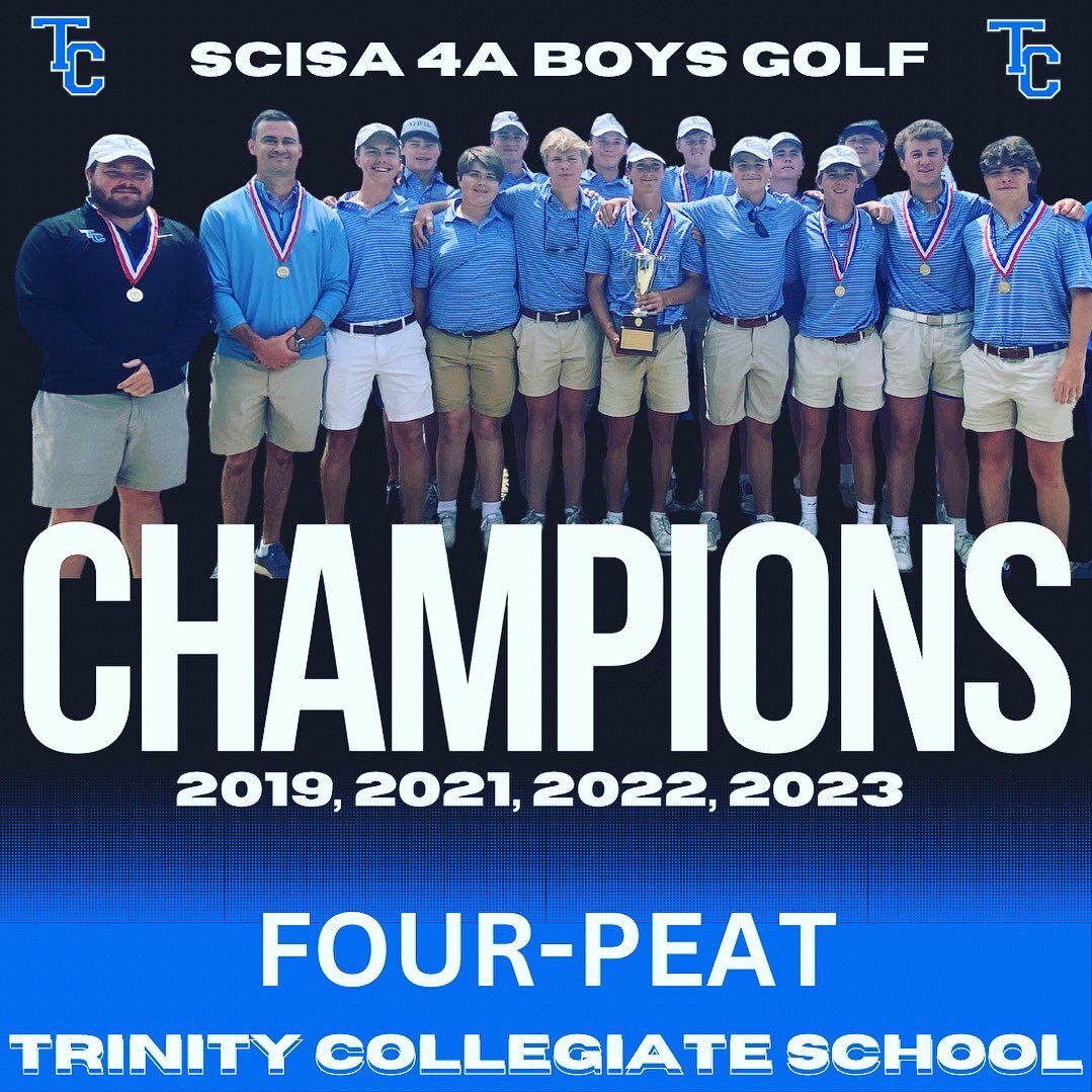 Trinity Collegiate golf captures 4th straight SCISA state crown