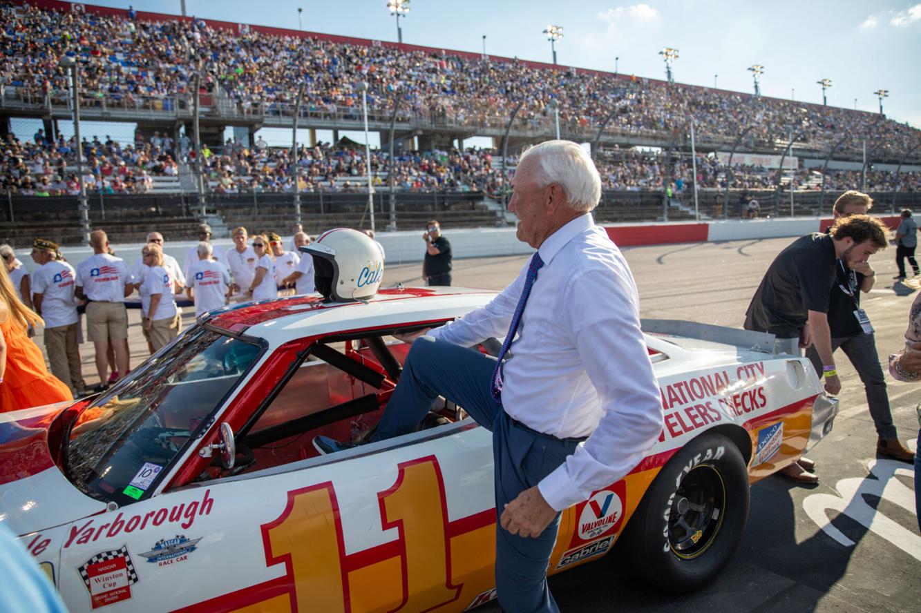 SUNDAY'S PHOTOS: Dale Jarrett drives Cale Yarborough's 1978 race car