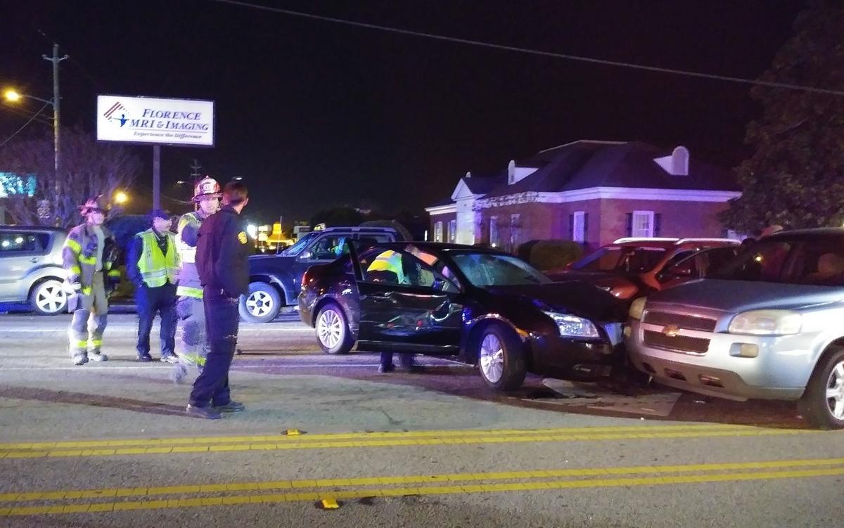 Six-car crash snarls Irby Street, Cherokee Road traffic