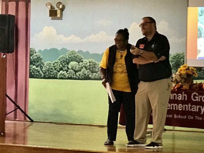 Savannah Grove Elementary School conducts reading pep rally