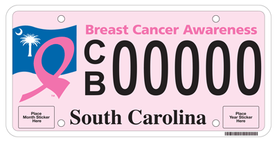 Breast Cancer Awareness license plate available from DMV