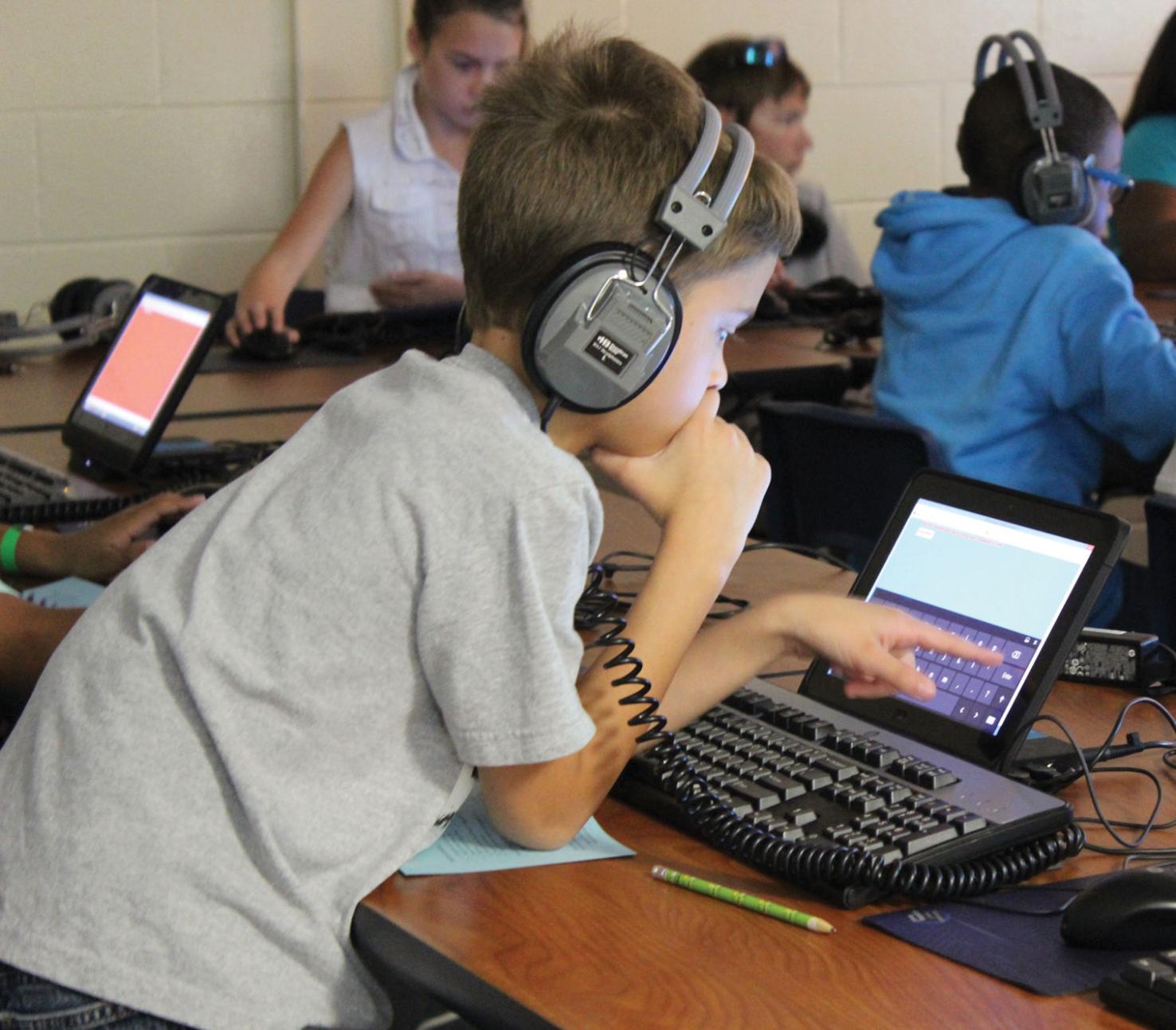 Writing Solo at Dewey L. Carter Elementary School