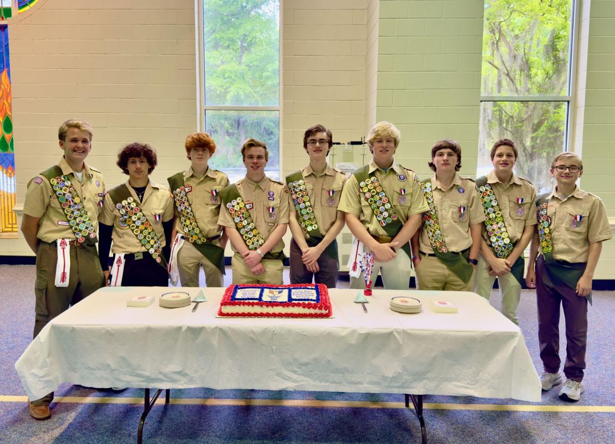 Nine receive Eagle Scout awards