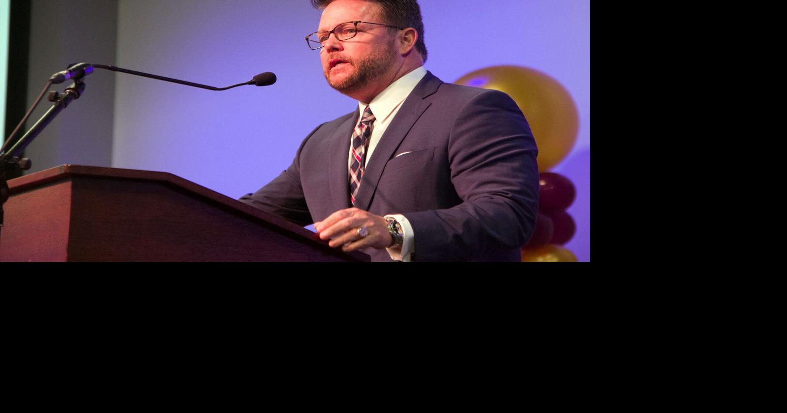 Gregg Robinson speaks on the economic growth of Florence County