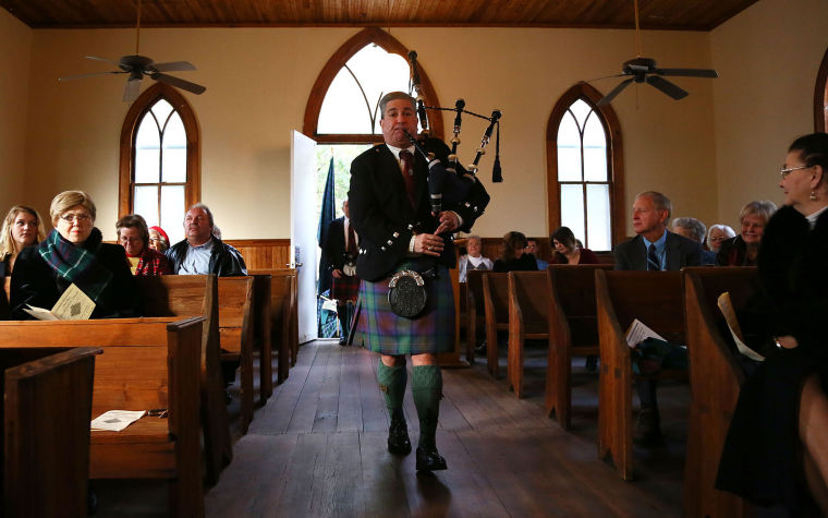 Traditional Kirkin o the Tartans held in Hamer