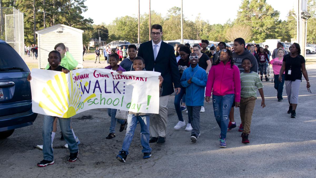 Savannah Grove Walk to School Day