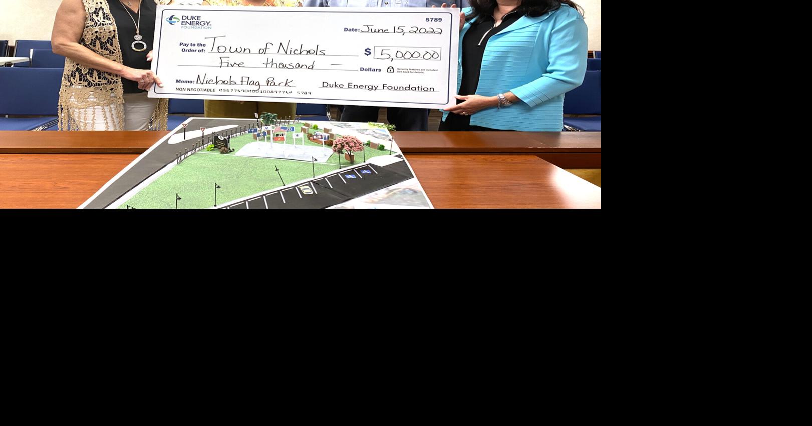 Duke Energy supports Nichols Memorial Flag Park honoring flood ...
