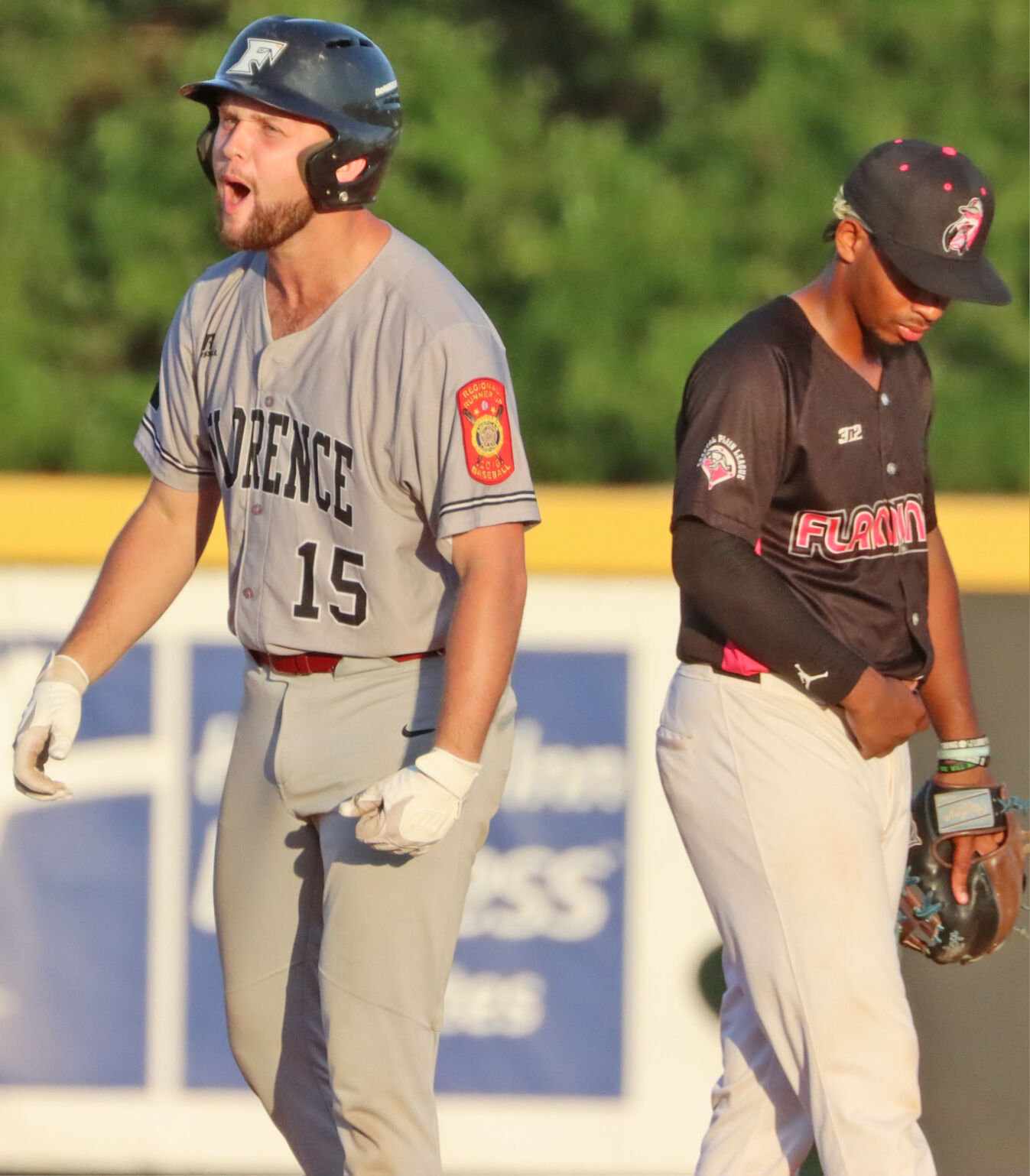 Flornece Post 1 shocks Florence Flamingos in