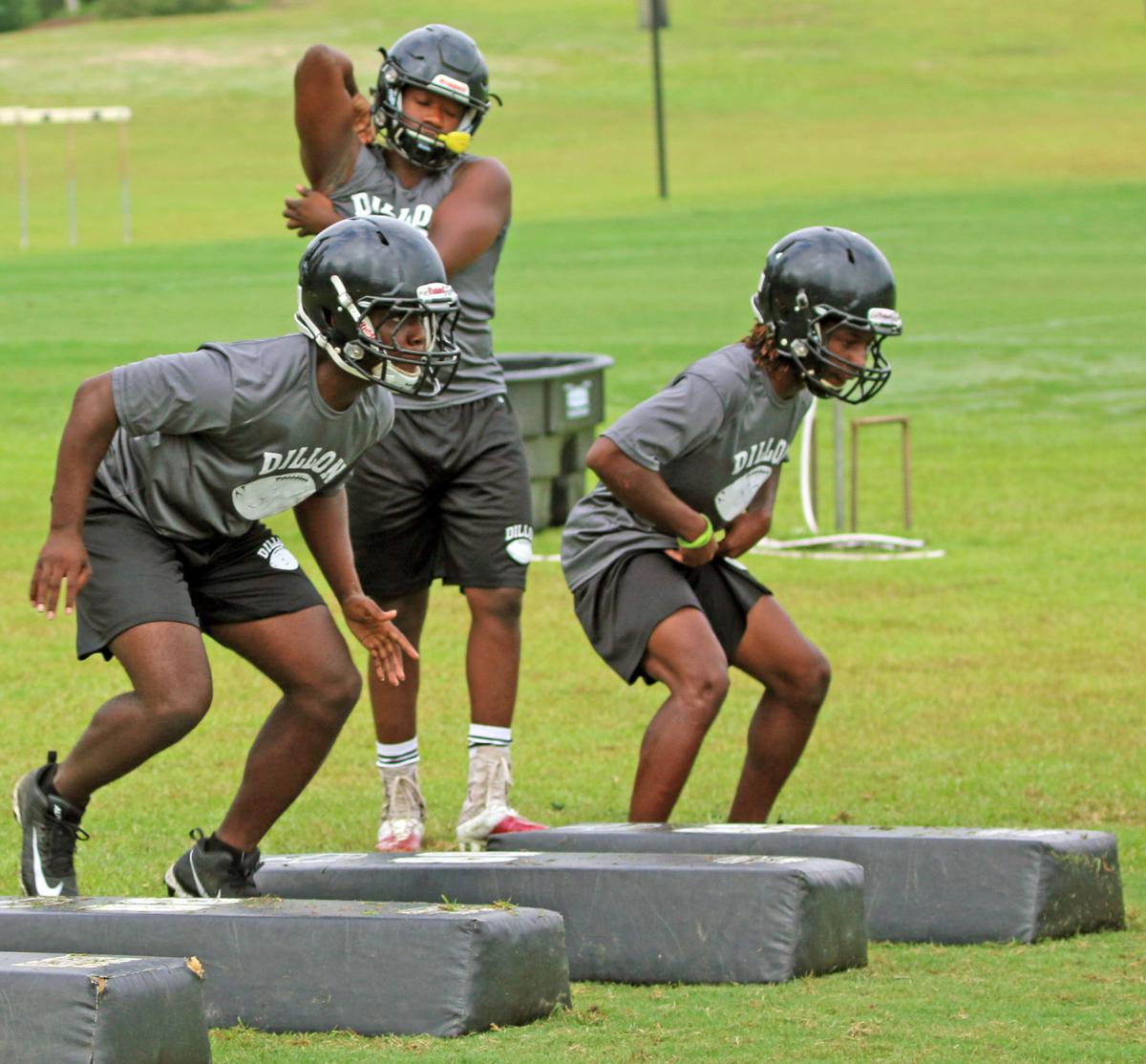 Dillon Wildcats football practice