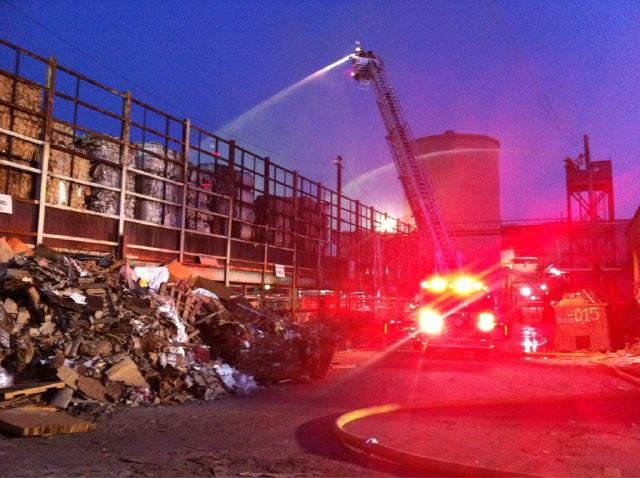 Fire burns paper bales at Hartsville Sonoco plant