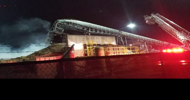 Fire damages Sonoco chip conveyor