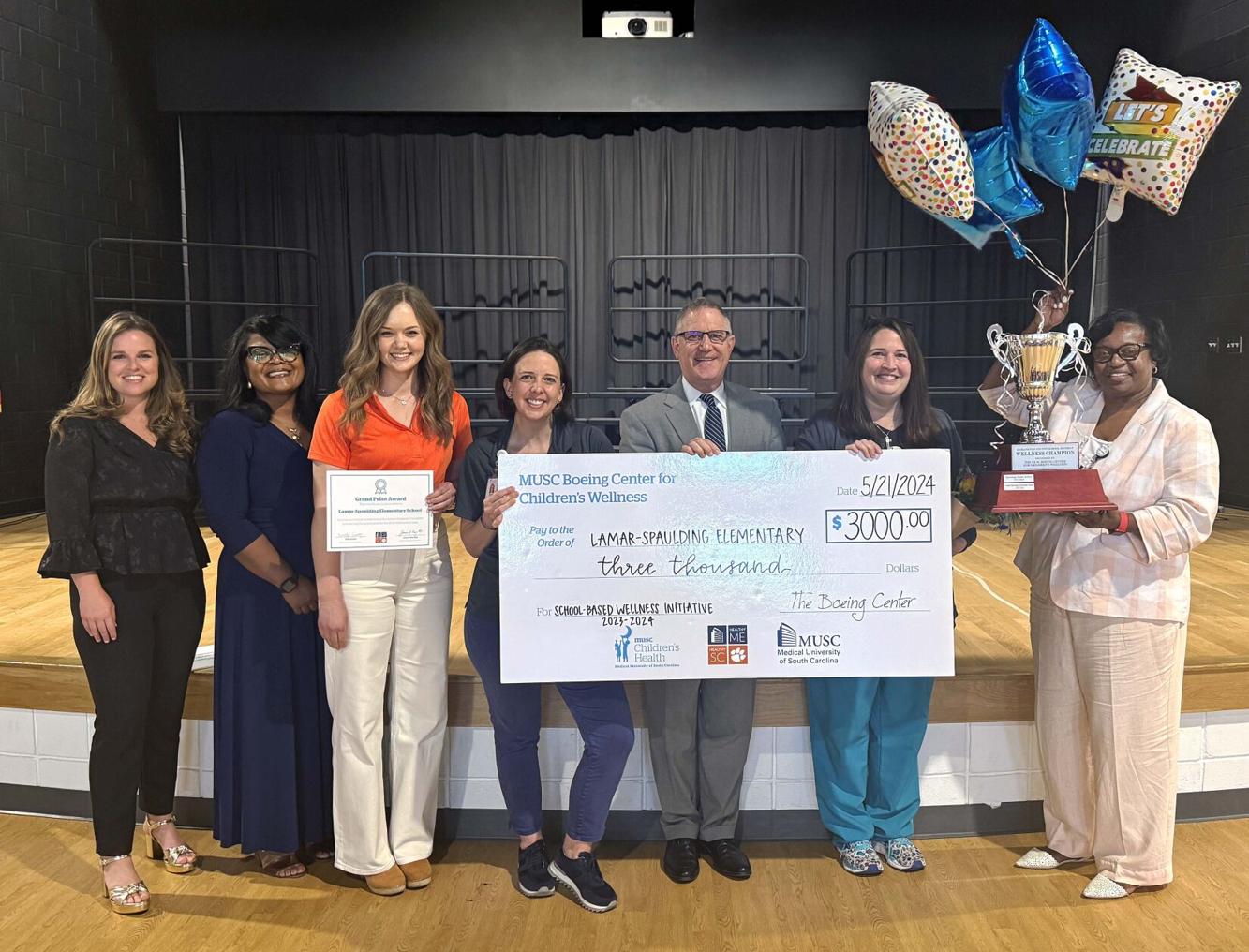 Lamar-Spaulding Darlington County schools wellness award